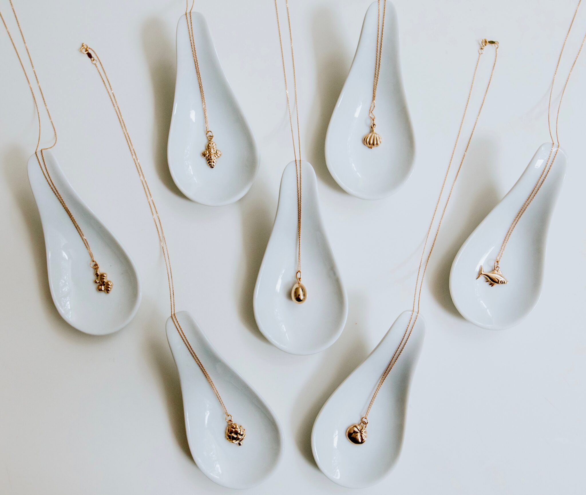 Garlic Pendant, 14K Yellow Gold - Delicacies