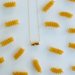 Rotini Necklace, Yellow Gold Plated - Delicacies