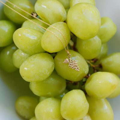 Grapes Pendant, 14K Yellow Gold - Delicacies