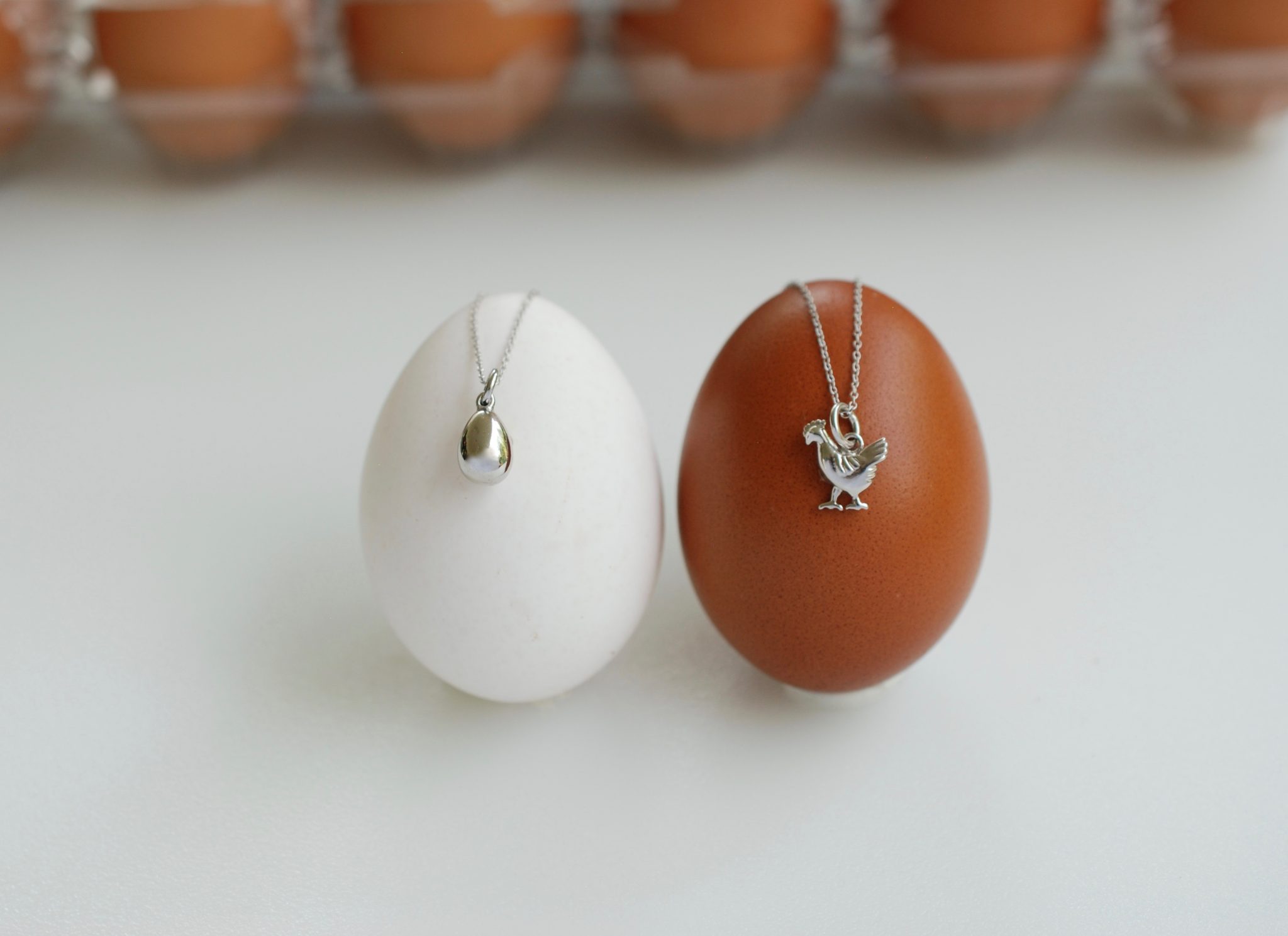 Chicken Necklace, Sterling Silver - Delicacies