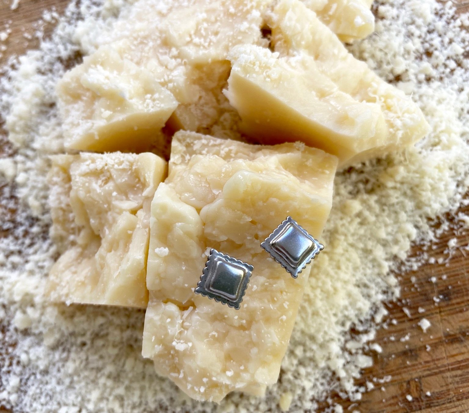 Ravioli Earrings, Sterling Silver - Delicacies