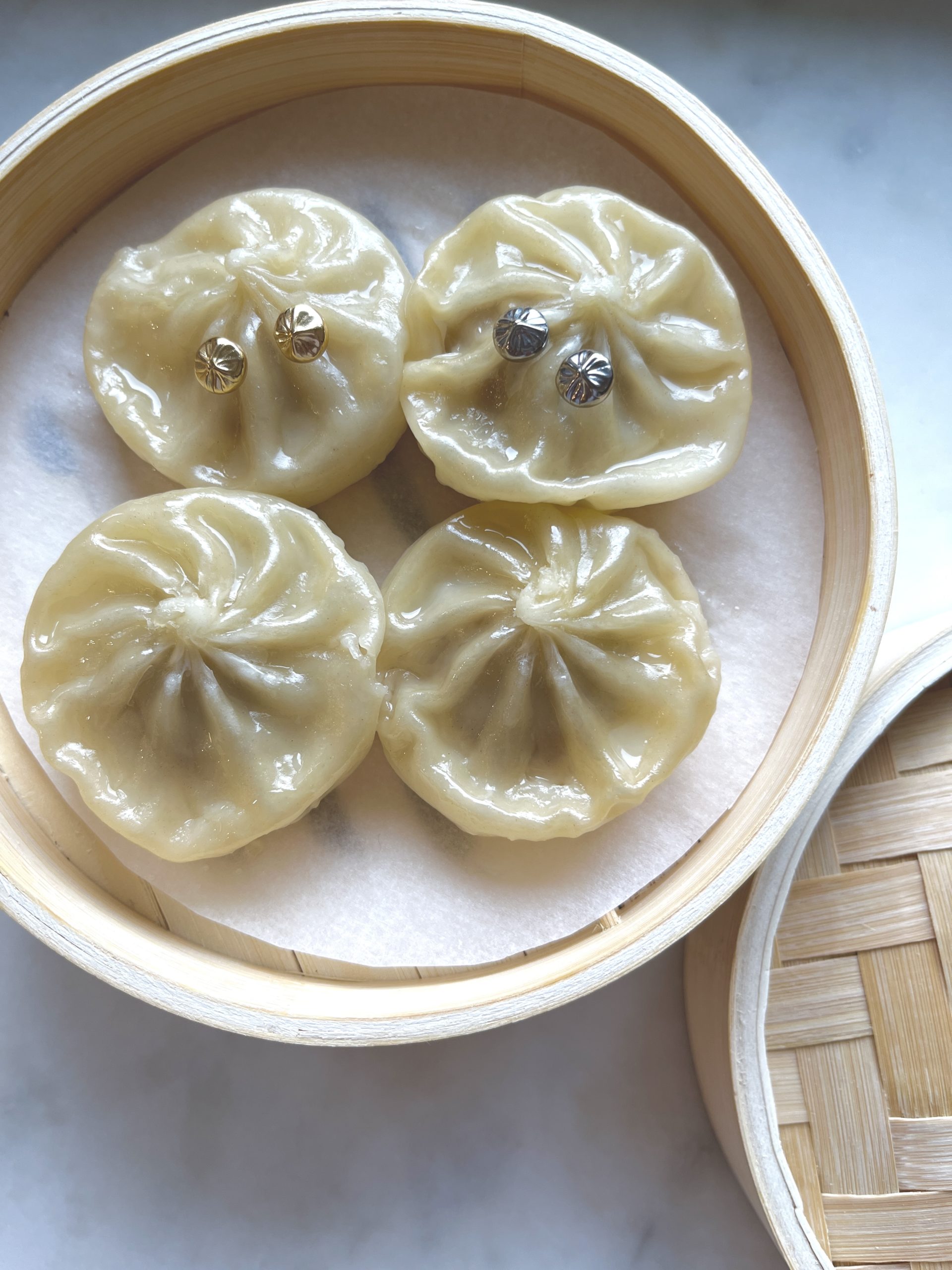 Soup Dumpling Earrings, Sterling Silver - Delicacies