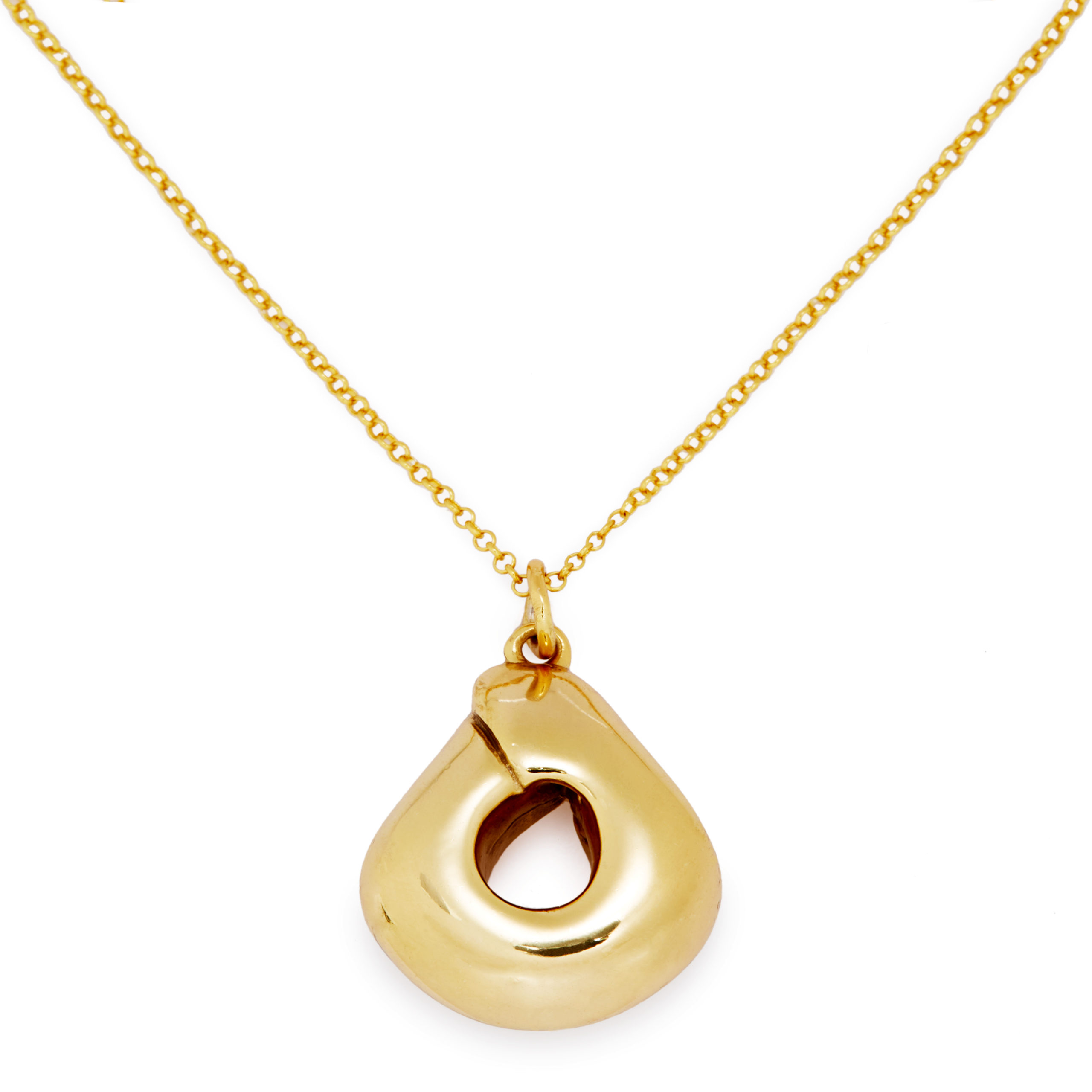 Tortellini Necklace, Yellow Gold Plated - Delicacies