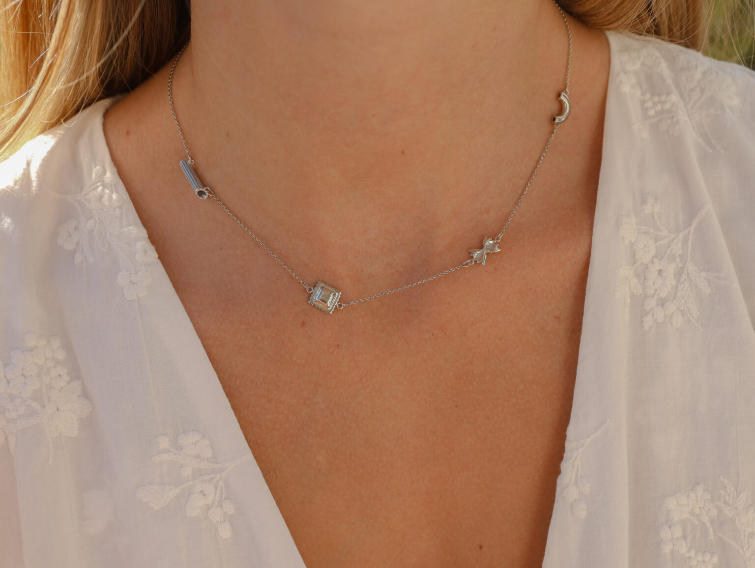 Pasta Obsessed Necklace, Sterling Silver - Delicacies